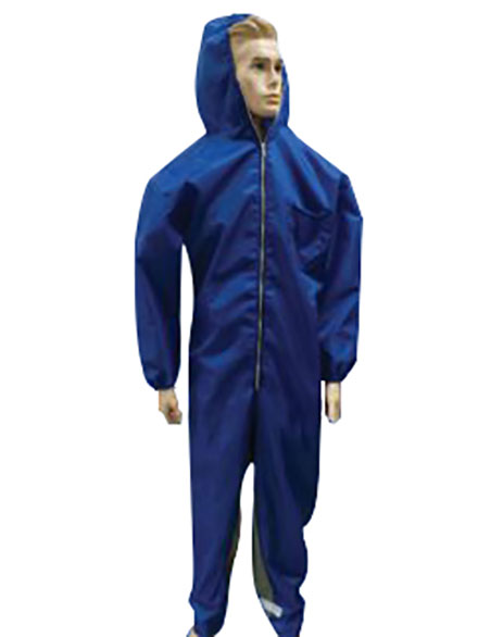 Blue Nylon Suit with Hood | PDC Rentals